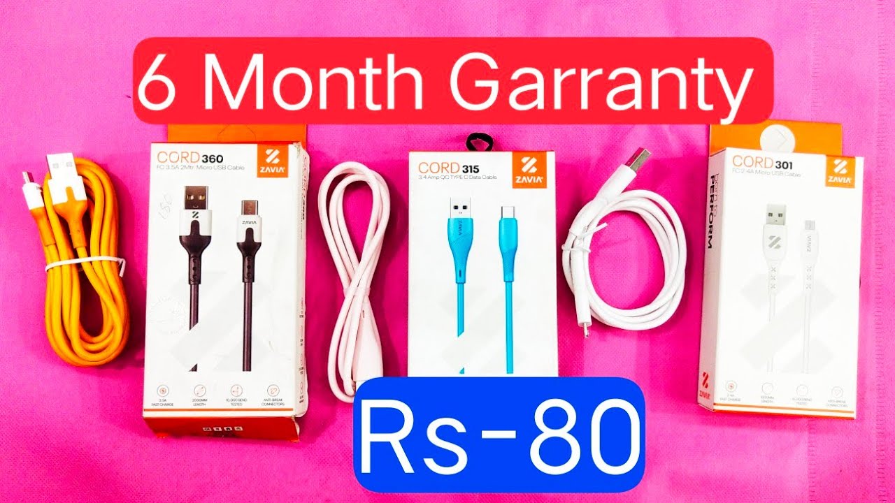 Best Data Cable 80 Rupaye Mein 6 Month Guarantee Ke Sath - YouTube