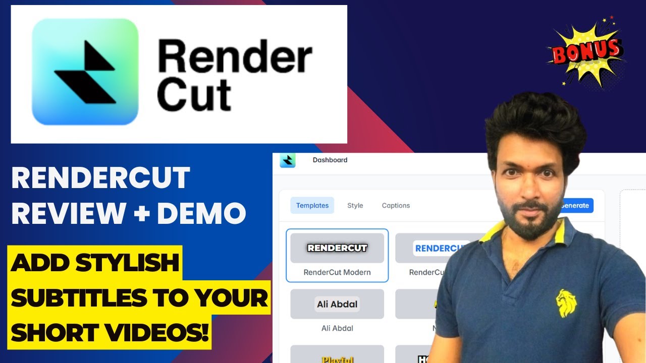 RenderCut Review – Add stylish subtitles to your short videos! - YouTube