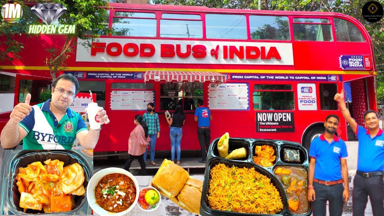 Food bus of India | Delhi First Food Truck Cafe | भारत की FOOD बस ...