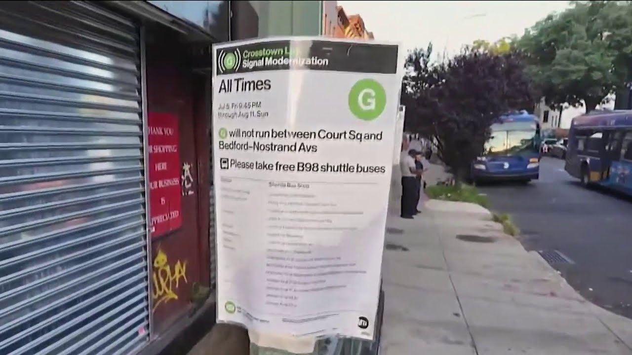 Comenzó la última etapa de remodelación de la línea G en Brooklyn - YouTube