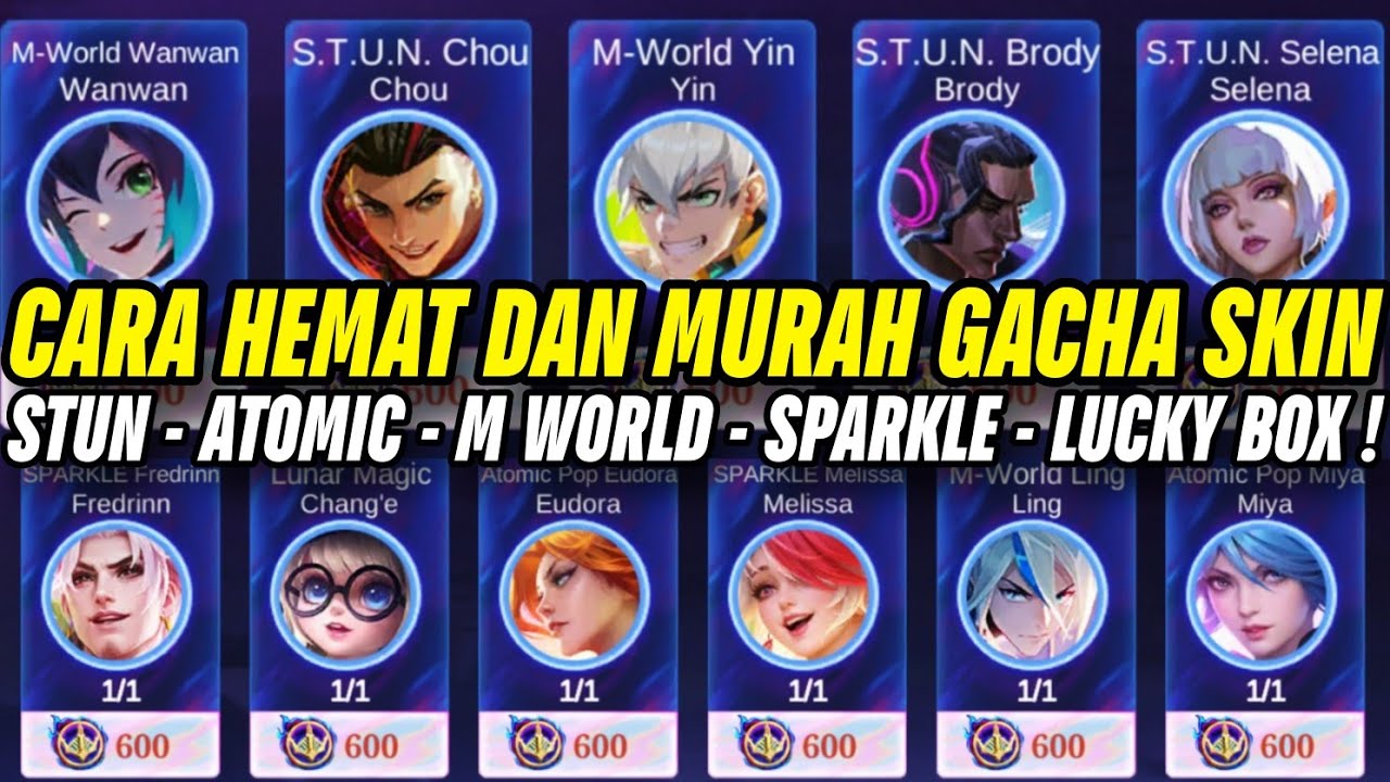 CARA MURAH DAPATKAN SKIN STUN , M WORLD ,SPARKLE , ATOMIC DAN LUCKY BOX ...