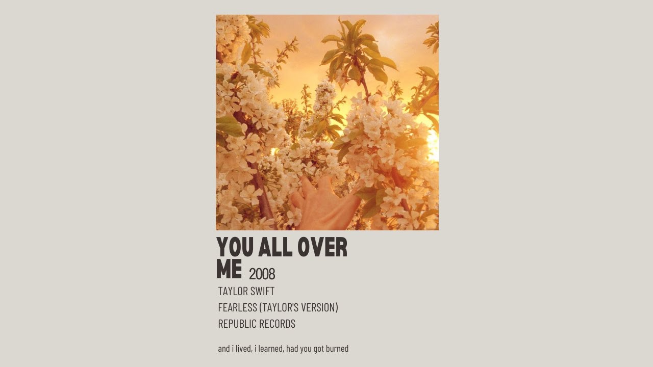 You All Over Me - Taylor Swift (Taylor's Version) (Sped Up) - YouTube