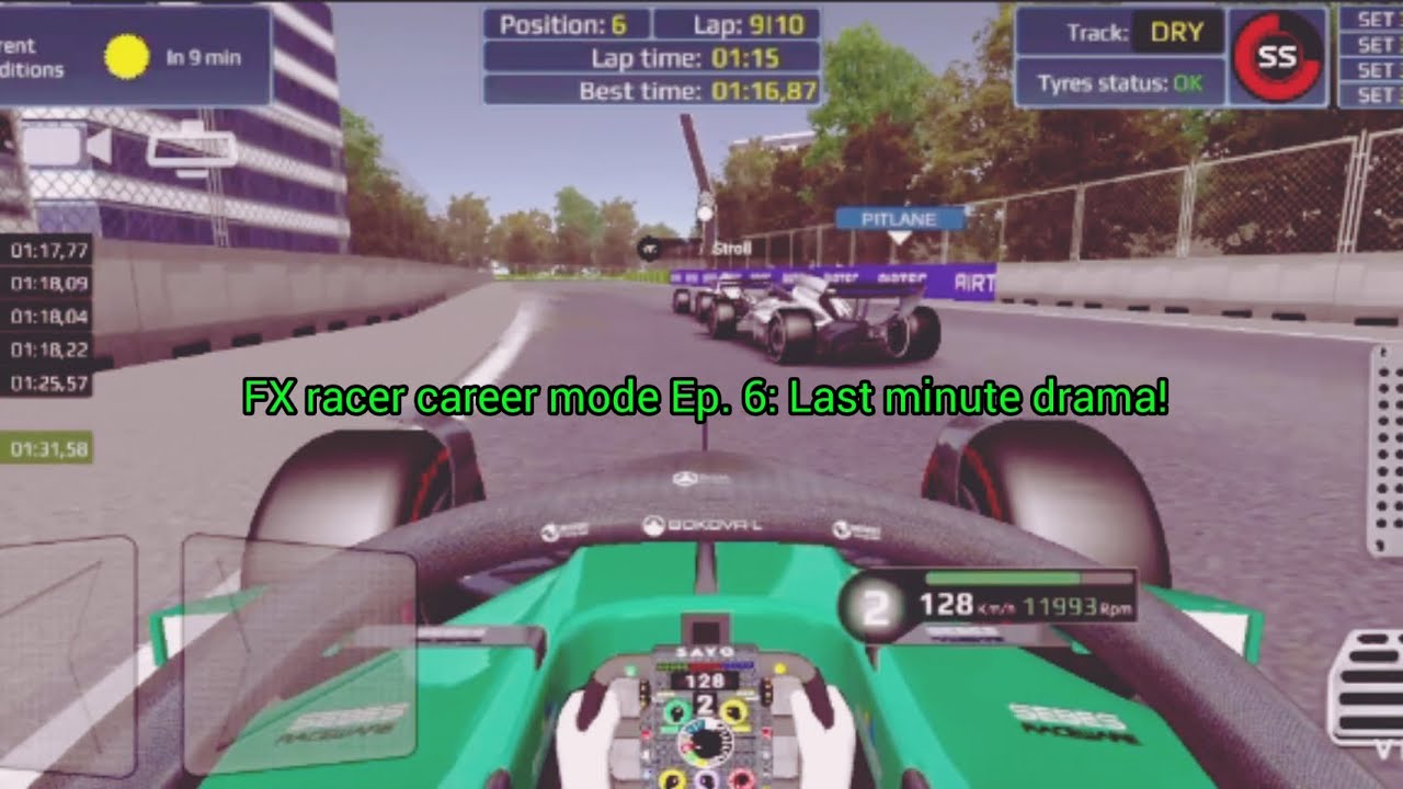 FX racer career mode episode 6: Last minute drama! - YouTube