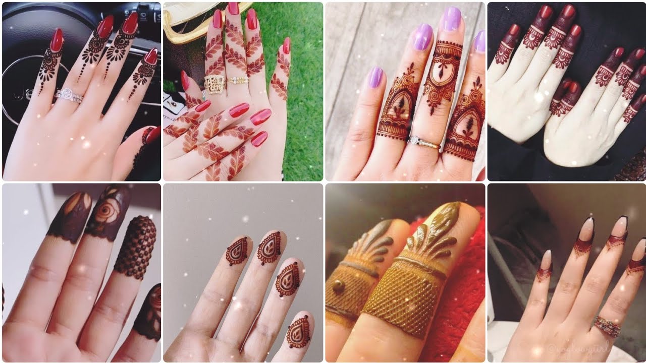 simple and easy fingertips mehndi designs for Eid 2024/mehndi k designs ...