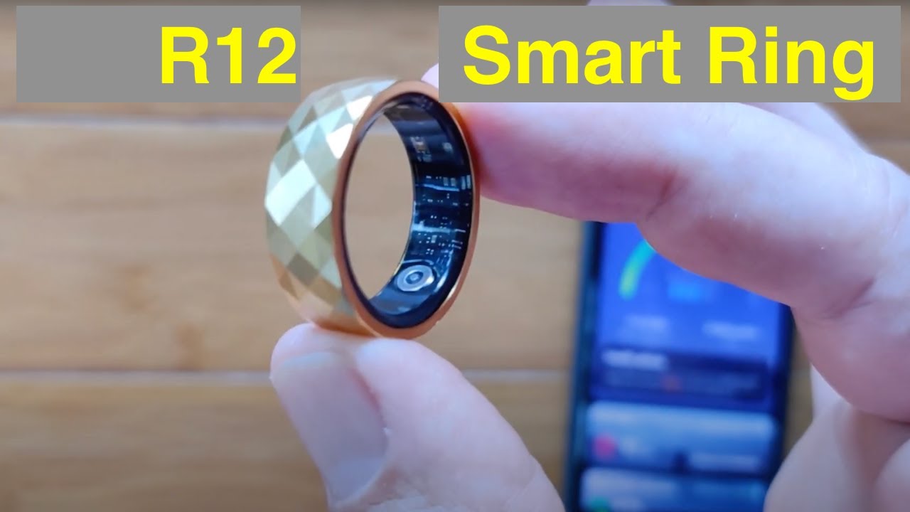R12 Introductory Inexpensive Dress Smart Ring with Basic Health and Sports Features: Unbox& 1st ...