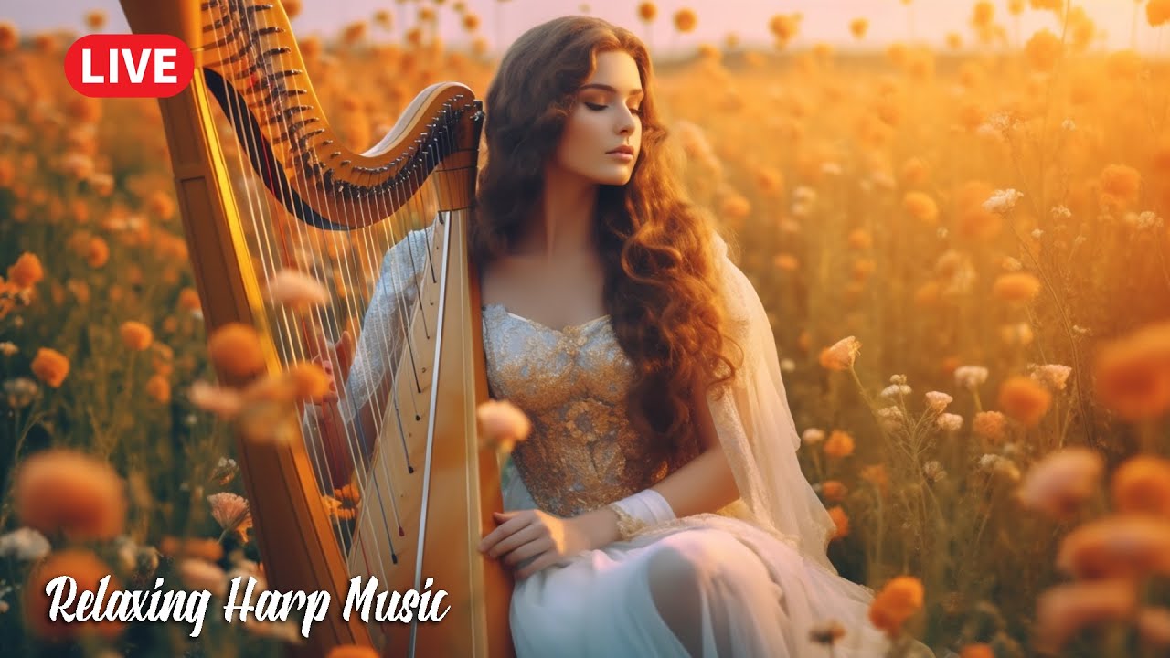 🔴 Harp Music 🎶 Beautiful Soundscapes for Mind, Body and Soul 🎶 Relaxing ...
