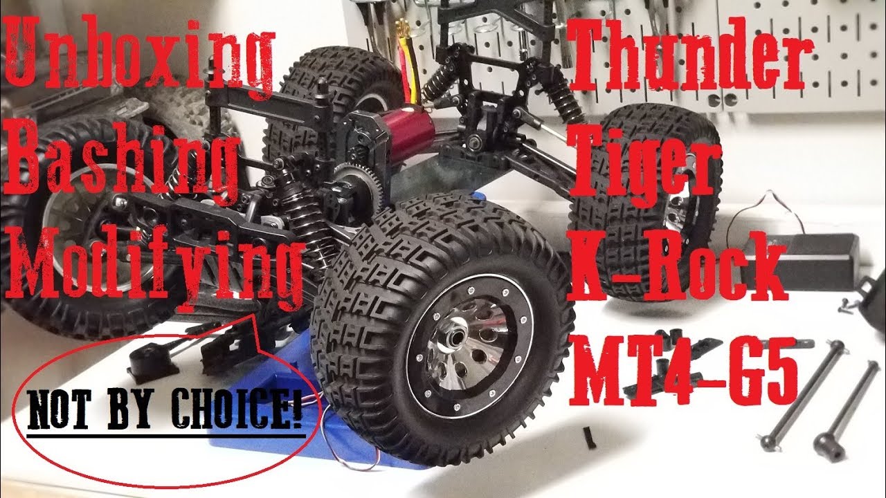 Thunder Tiger K-Rock MT4-G5 Unboxing, bashing, and modifixing. - YouTube