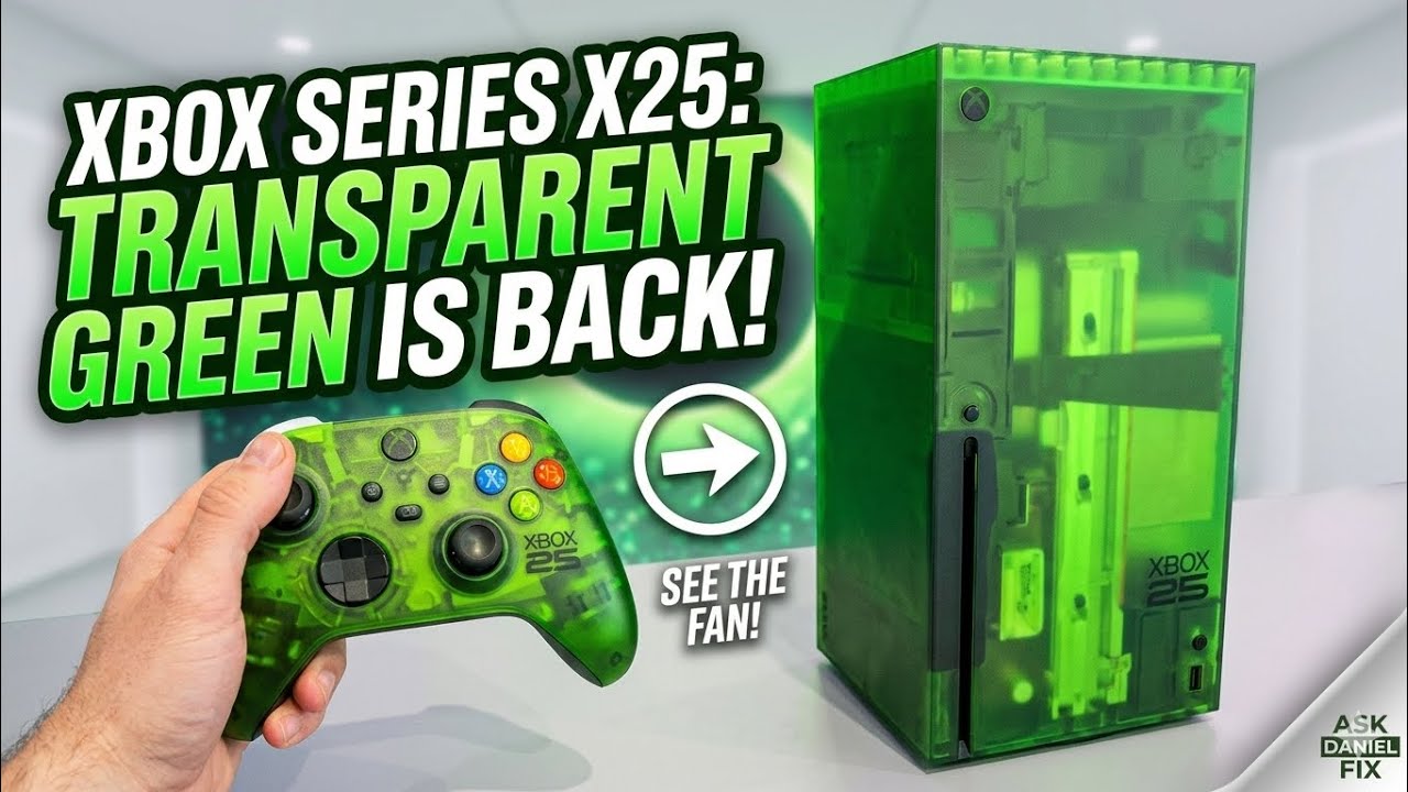 Xbox Series X25 - First Look at the Transparent Green Edition ...