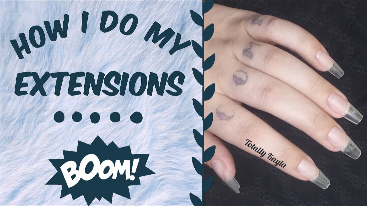 How I do my nail EXTENSIONS | DIY Extensions with Gelish Structure Gel ...