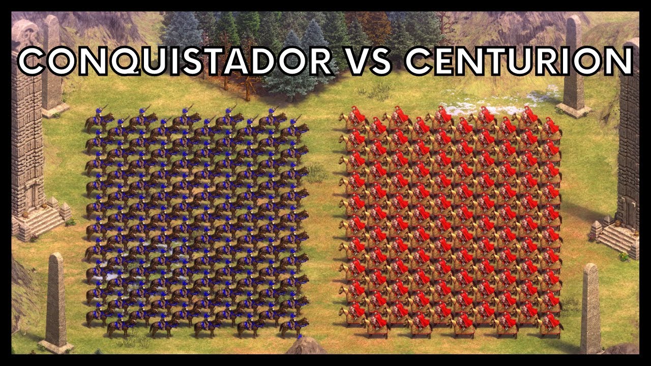 100 ELITE CONQUISTADORS VS 100 CENTURION | AGE OF EMPIRES II ...