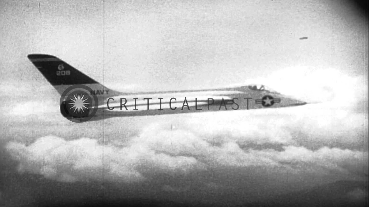 First test flight of the Douglas F5D-1 Skylancer aircraft at Edwards ...