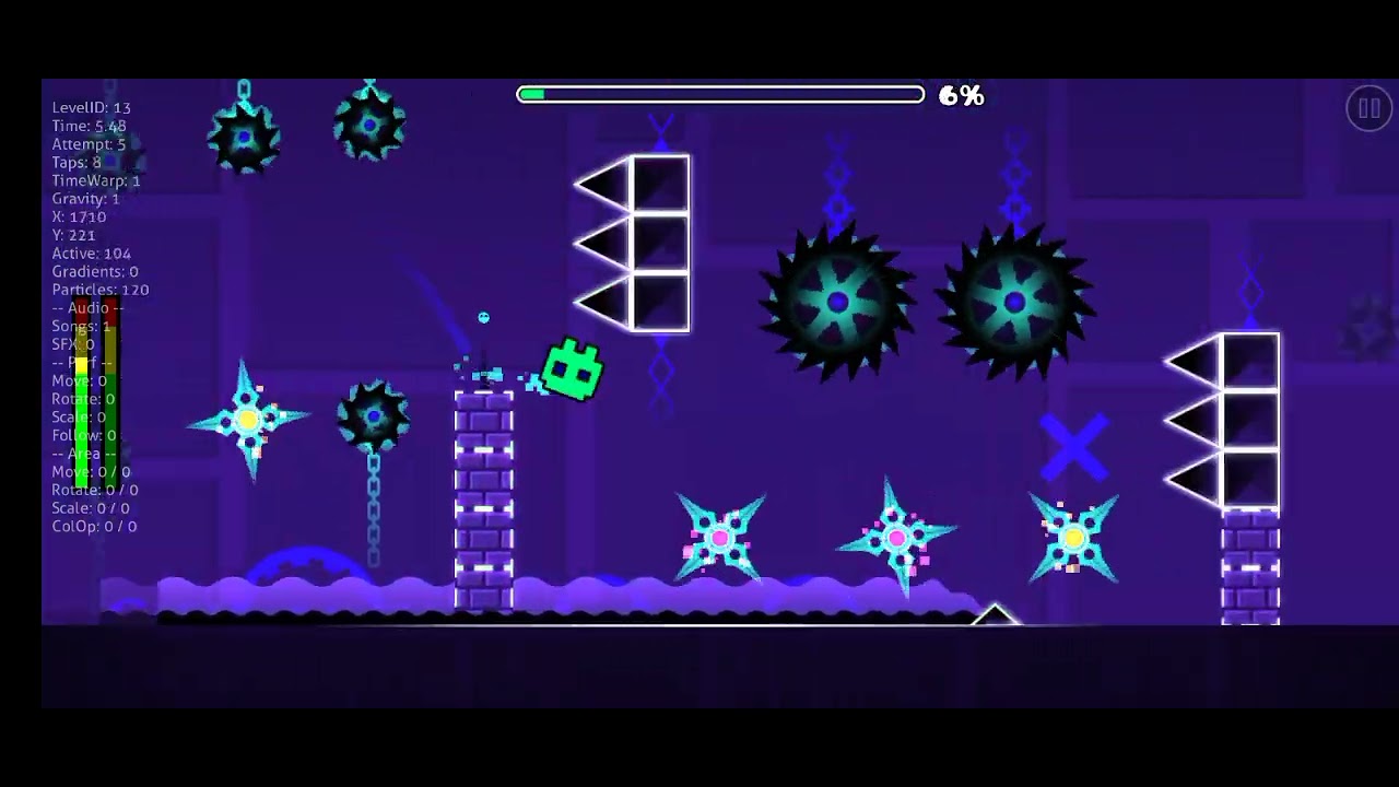 i tried to beat geometry dash part 3 final i will post some more ...