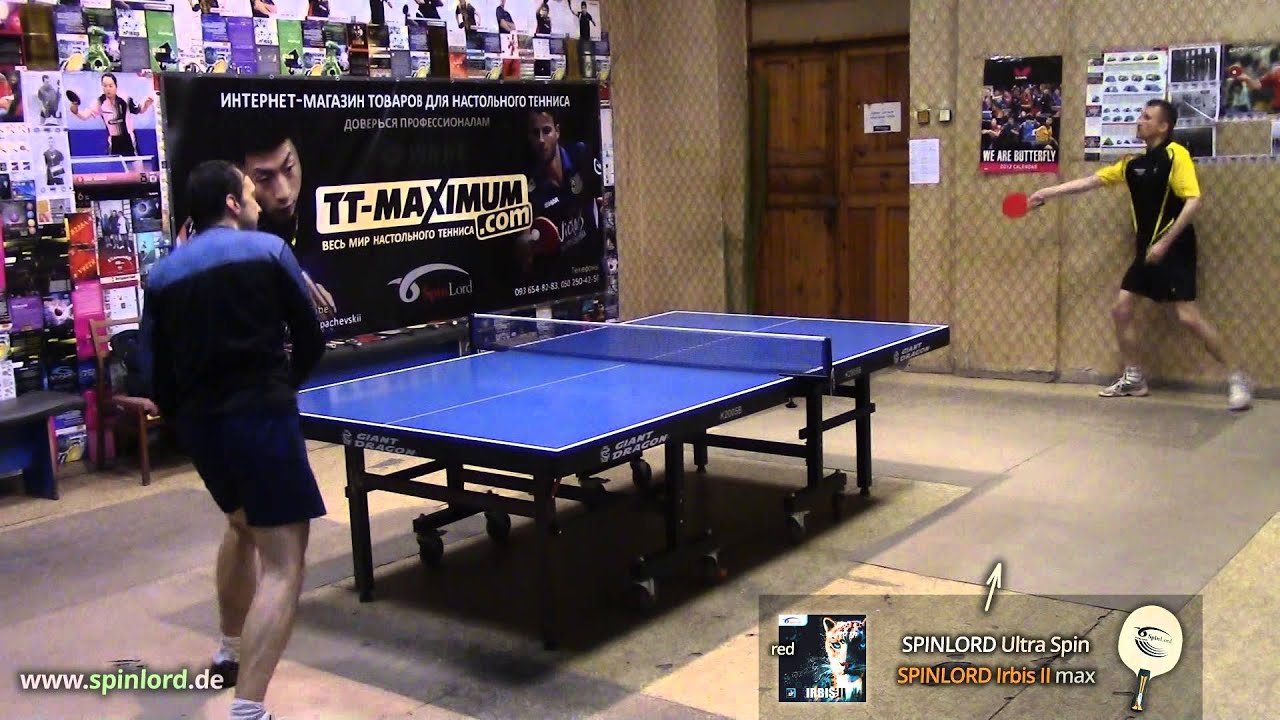 SPINLORD Irbis II max FH - topspin against ОХ block on SPINLORD Ultra ...