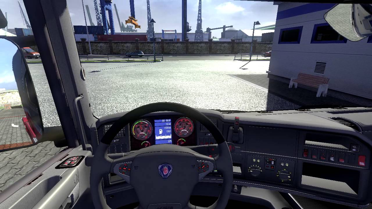 ETS2 mod: Scania speedometer and board computer - YouTube