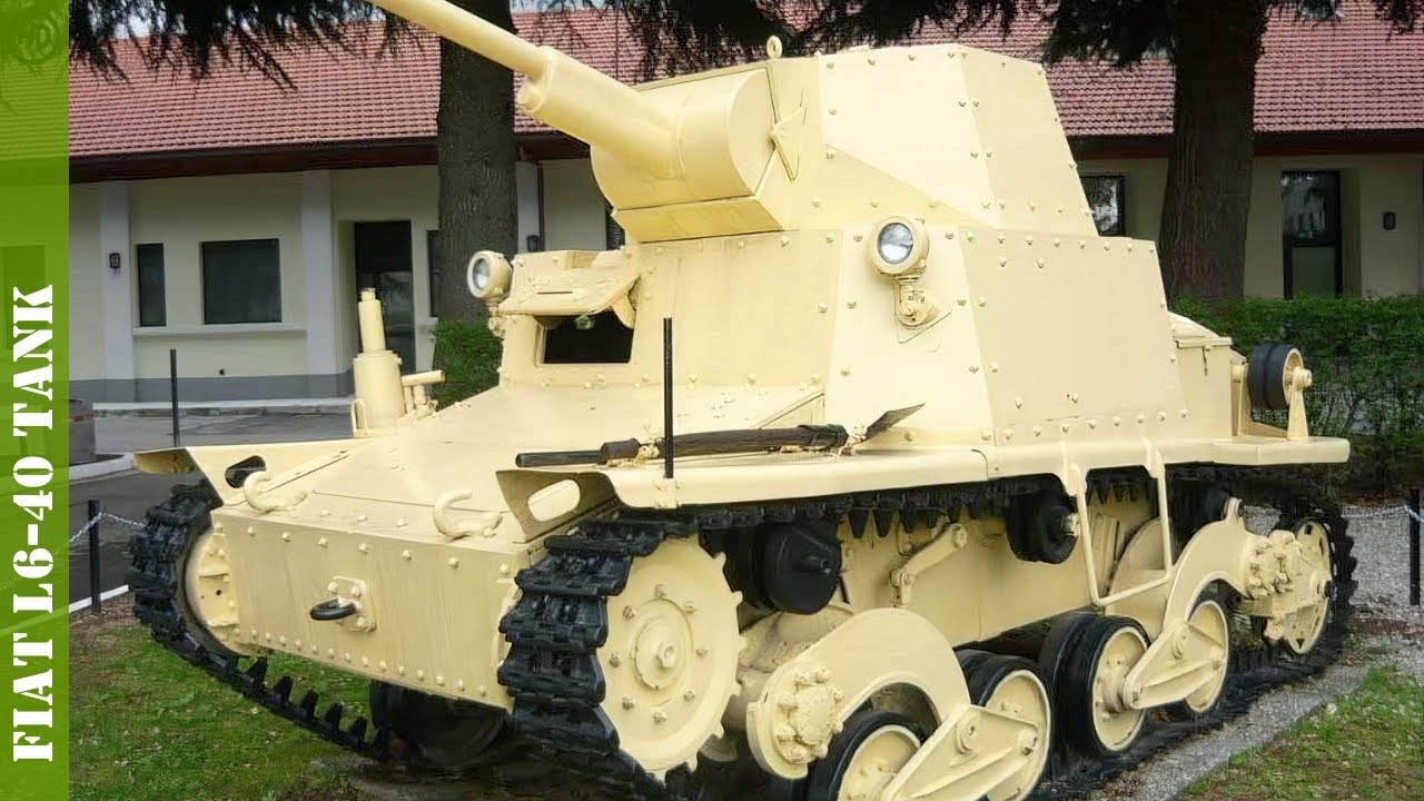 Fiat L6-40 - light tank - HD - YouTube