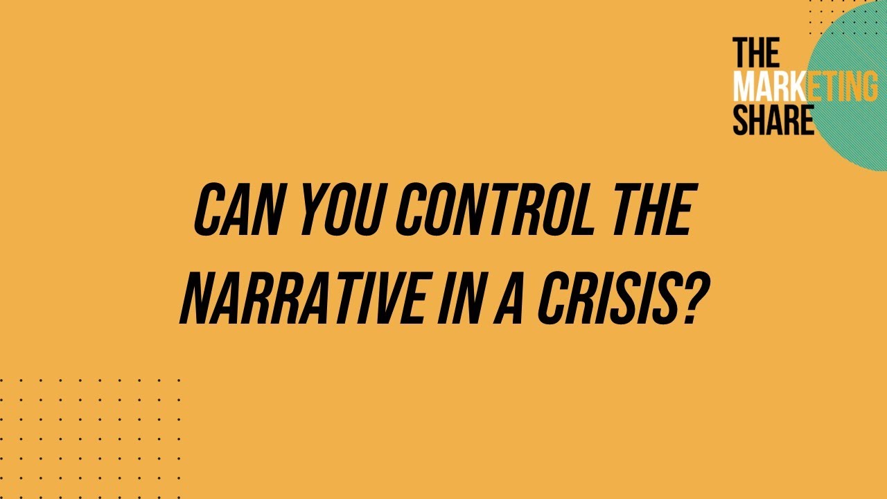 Can You Control the Narrative in a Crisis? - w/Andrew Moore, PR ...