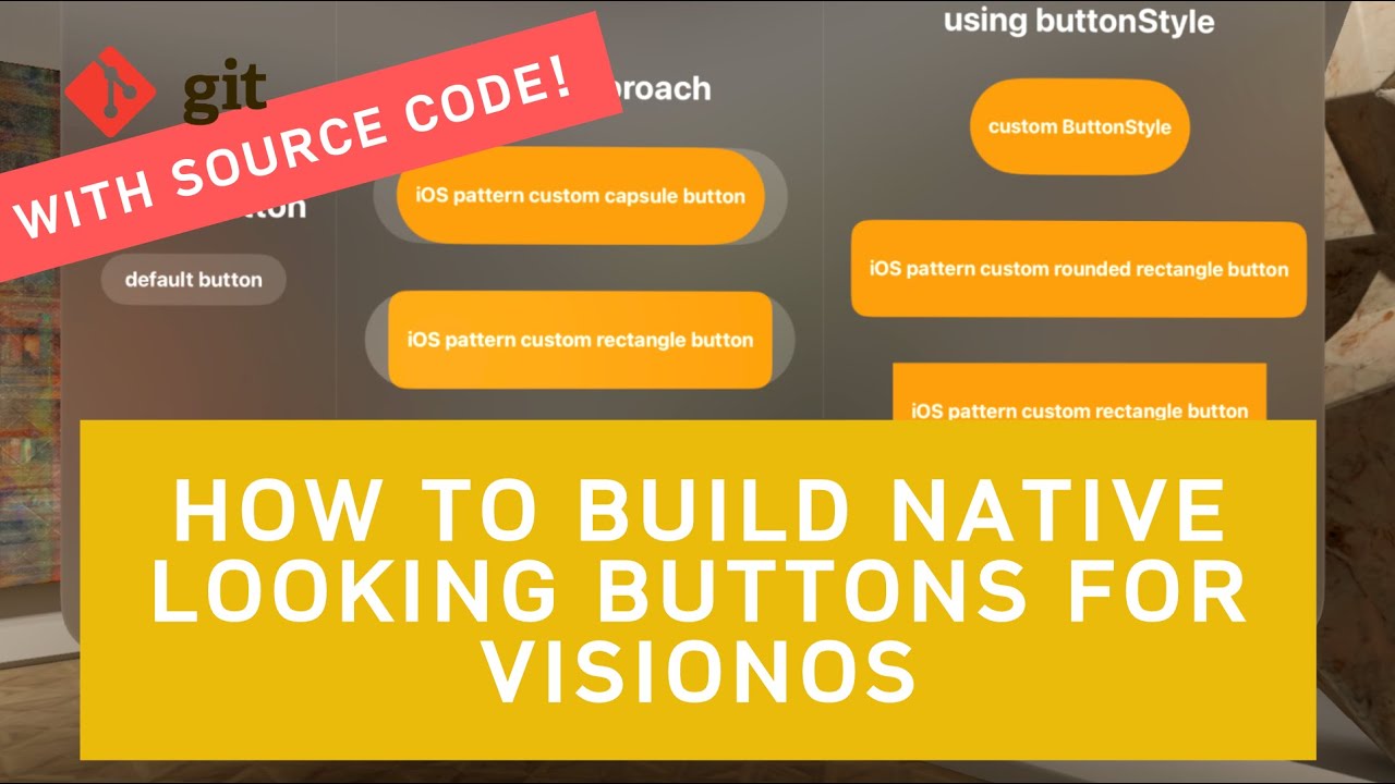 How to work with custom visionOS buttons - YouTube
