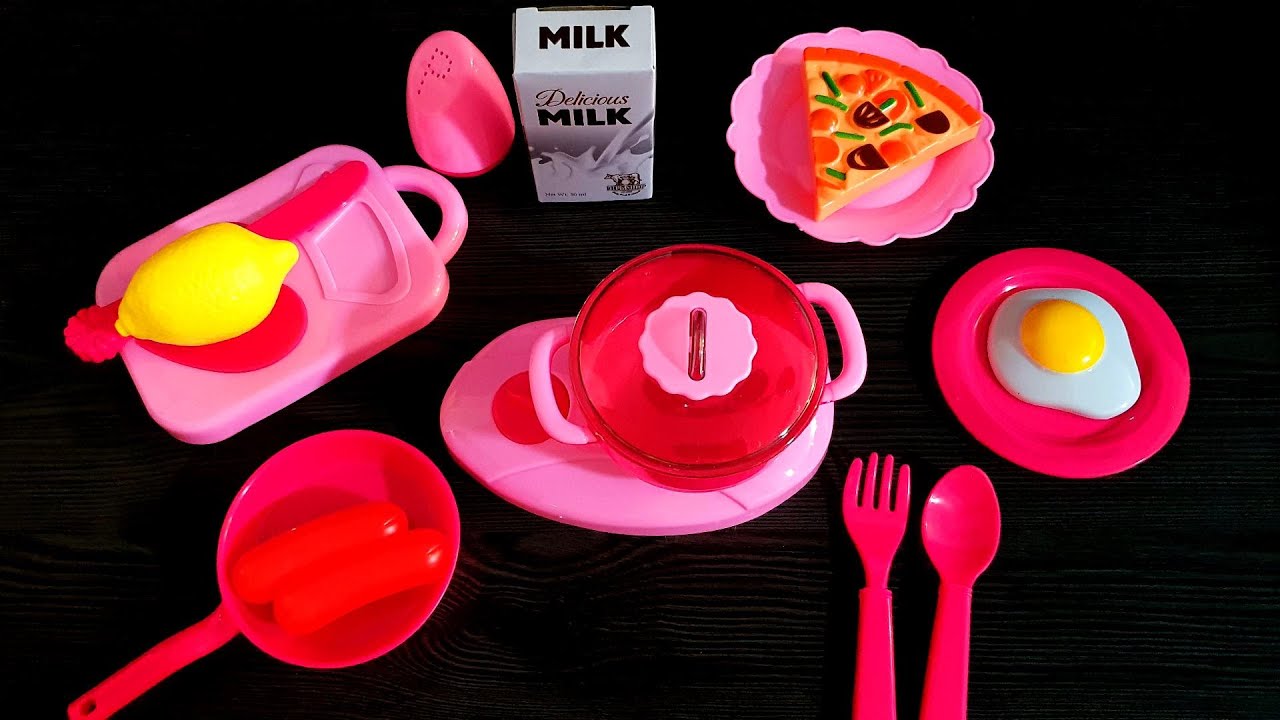 ASMR Toys With Satisfying Unboxing Kitchen Playset Cooking food (no ...