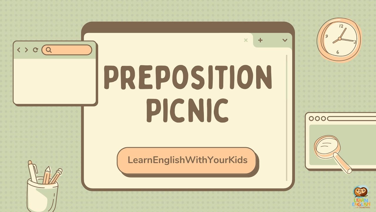 English Grammar for ESL Students: "Preposition Picnic" | Learn English ...