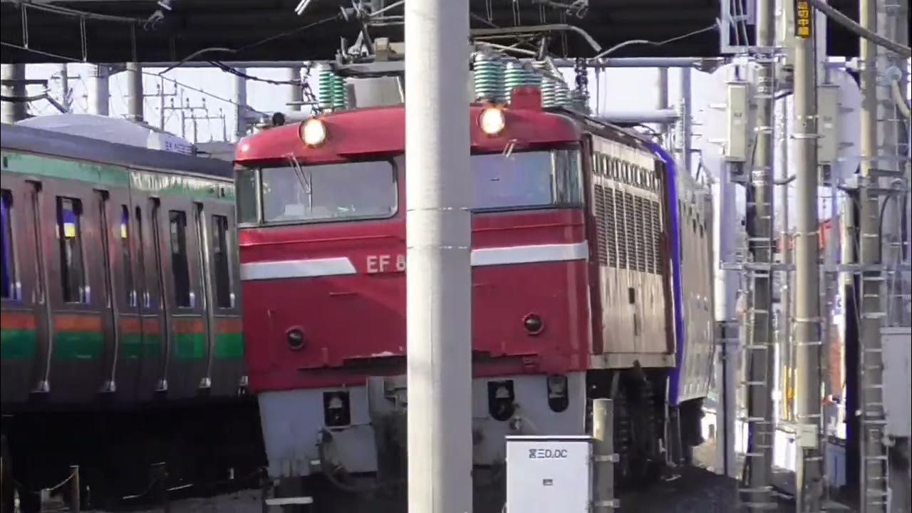 [新津配給]EF81 140+E235系1000番台J-43編成 - YouTube