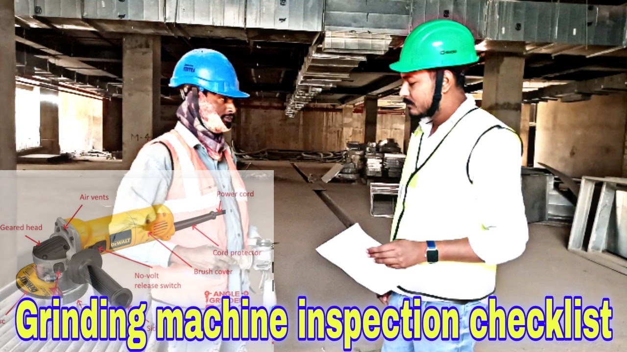 Grinding machine safety inspection !! Angel Grinding inspection ...
