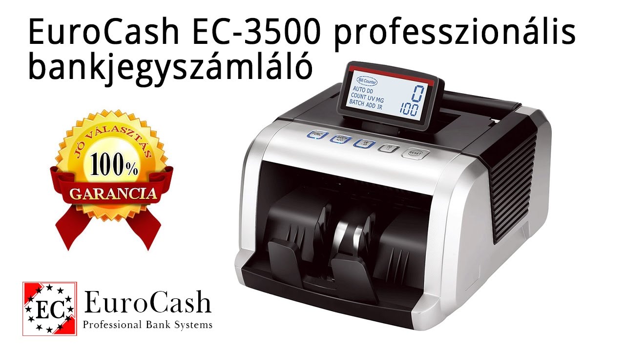 EuroCash EC-3500 Professzionális Bankjegyszámláló, Pénzszámoló Gép ...
