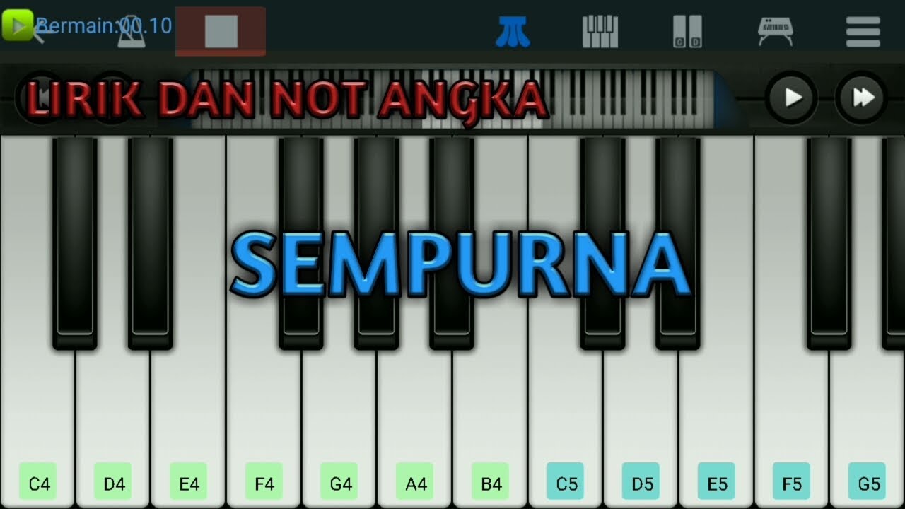 SEMPURNA - ANDRA AND THE BACKBONE - PERFECT PIANO - YouTube