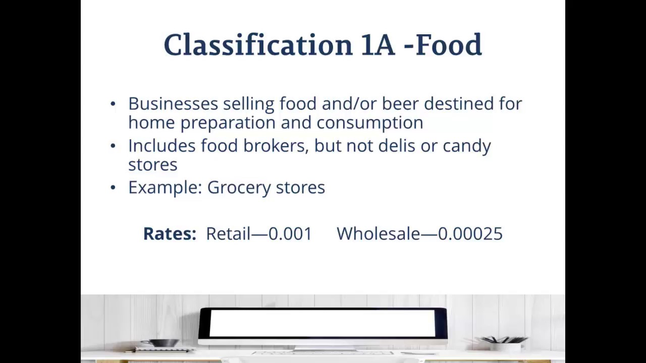 Business Tax Classification 1 - YouTube