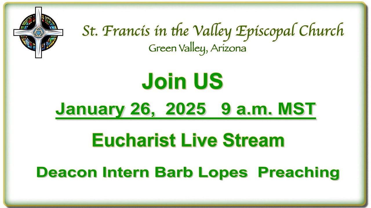 Live Stream of our 3rd Sunday After The Epiphany Service . January 26 ...