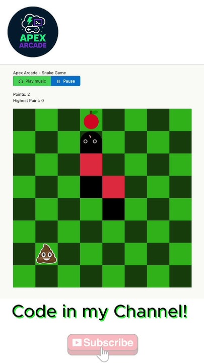 Classic Snake Game built with Salesforce LWC - code in my channel #salesforce #lwc #apex # ...