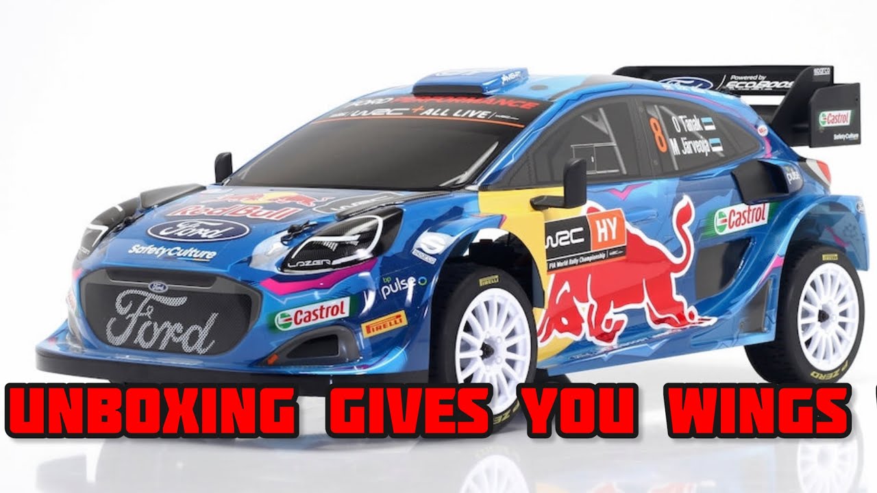 Cen racing puma rally 1 Red Bull ford unboxing overview. Best 1/8 rally ...
