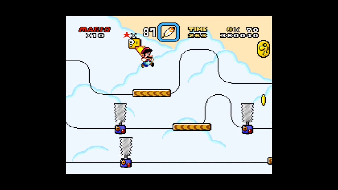 Super Mario World - Cheese Bridge Area - Soda Lake Gate (without Yoshi ...