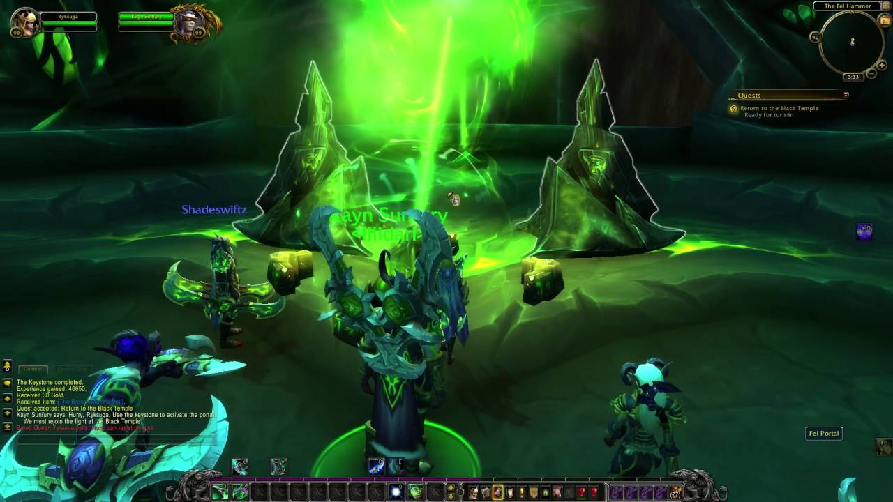 How to leave first Demon Hunter area - World of Warcraft Legion Beta ...