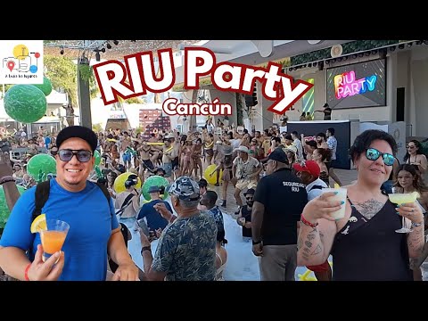 RIU PARTY CANCUN - Hotel RIU caribe 2024 | Pool party - Neon party ...