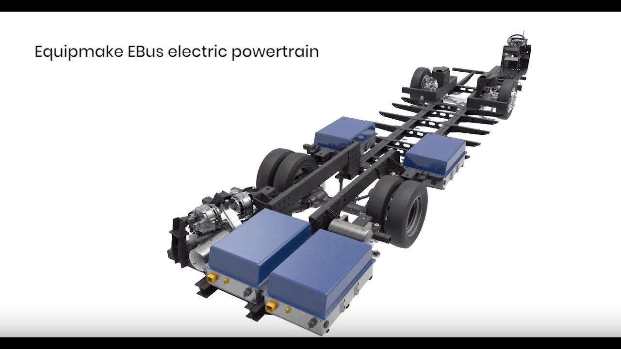 Electric bus powertrain from Equipmake - YouTube