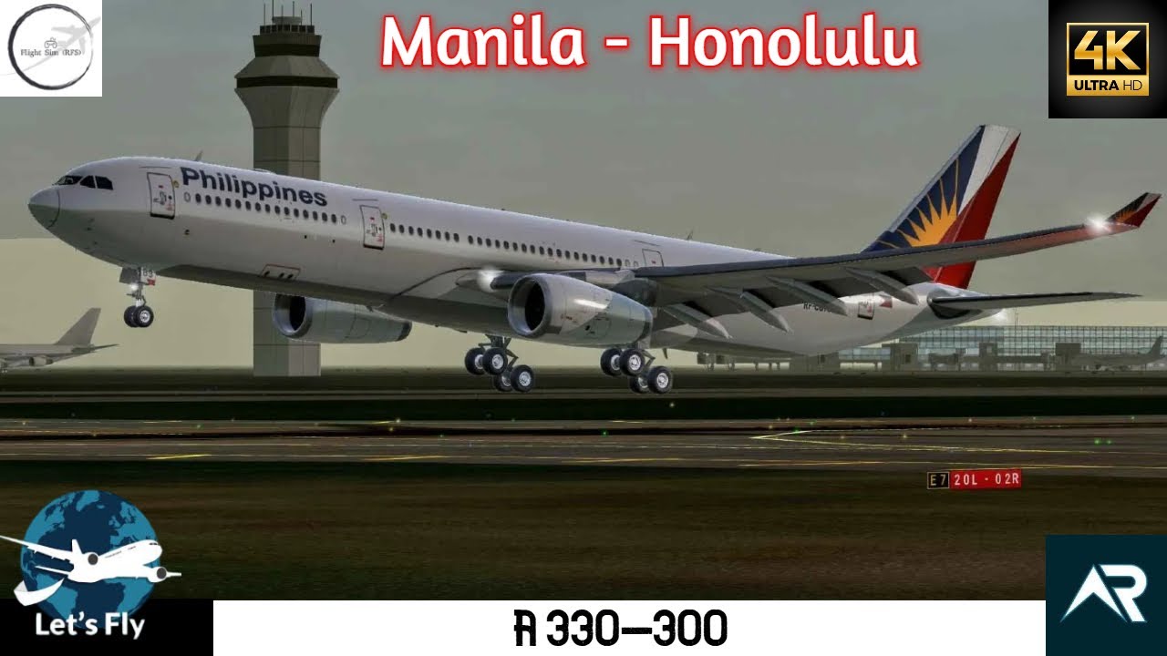 ️ Philippine Airlines A330-300 | Manila to Honolulu | Full Flight | RFS ...