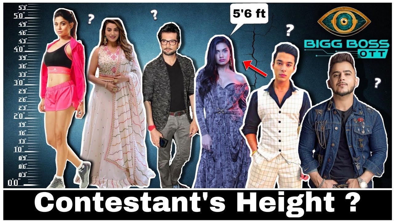 Big Boss OTT Contestants Height/Age Comparison [2021] - YouTube