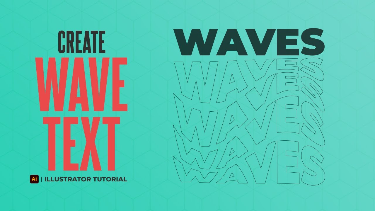 Wave Text Effect In Illustrator YouTube Wave Text Effect In Illustrator YouTube