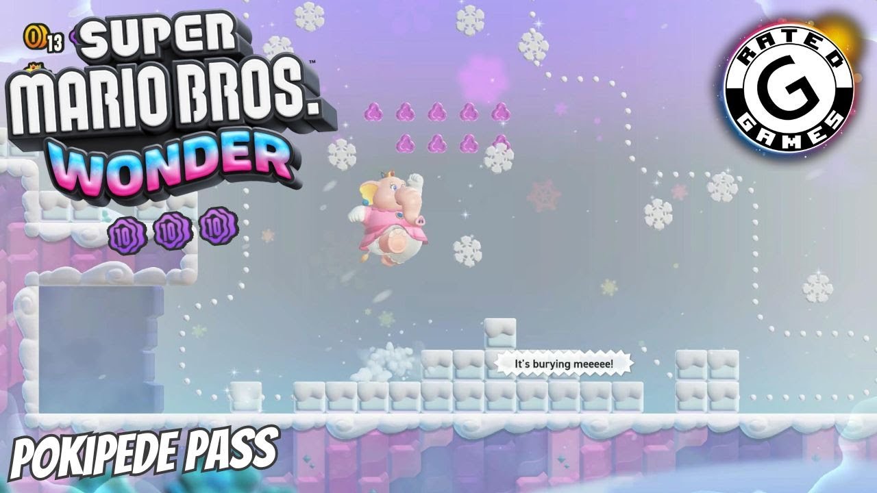 Pokipede Pass ALL Purple Coins 🟣🟣🟣 Super Mario Bros. Wonder - YouTube