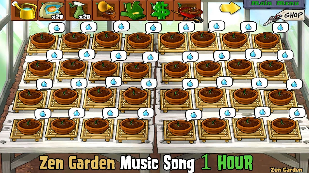 Plants vs. Zombies Music [ Zen Garden Music Song ] 1 Hour | Music Song ...