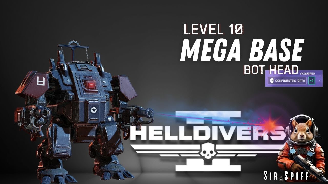 Helldivers2 - Level 10 Mega Base - Bot Head - YouTube