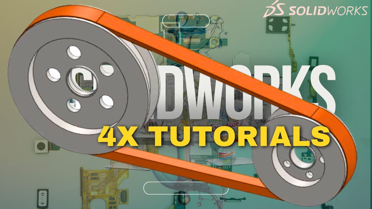 Pulley & Belt Motion Analysis in SolidWorks | 4X Tutorials | Design and motion analysis - YouTube