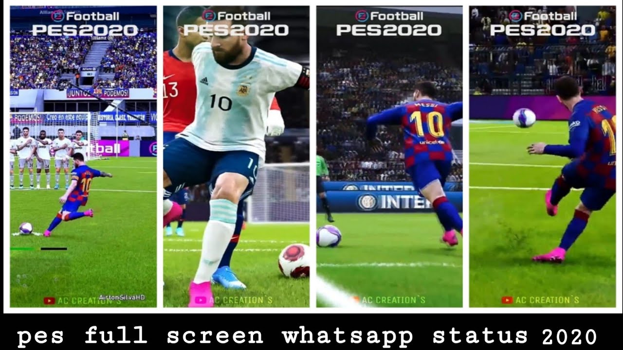 Messi pes 2020 full screen whatsapp status malayalm - YouTube