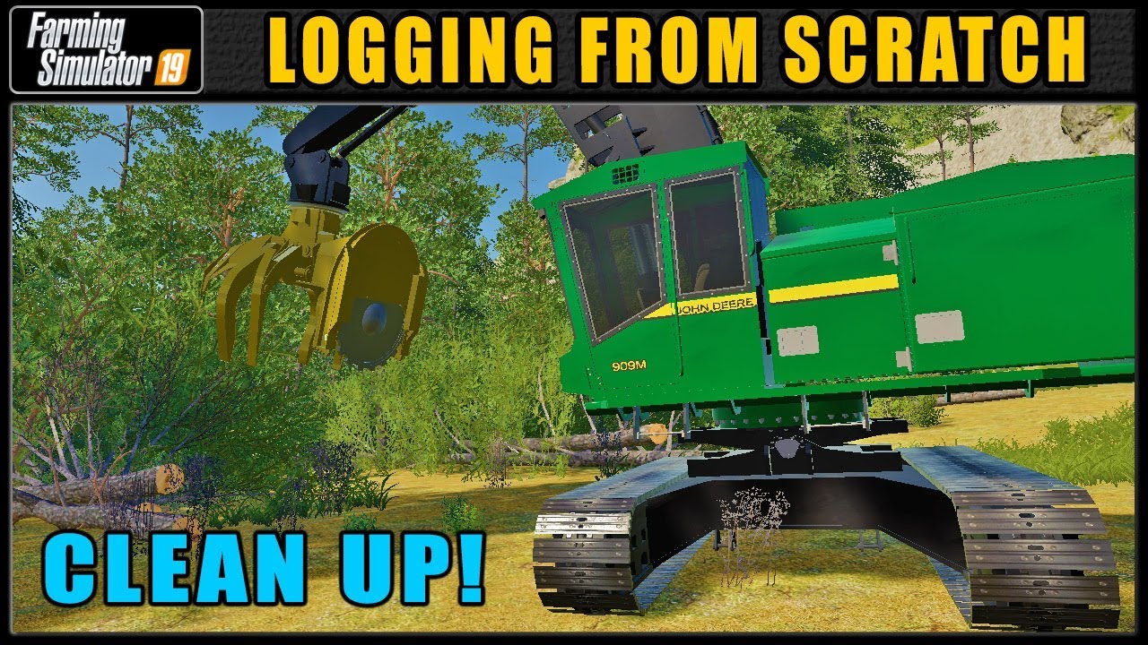 Cleaning Up The Left Overs! - Logging From Scratch 82 - Farming ...