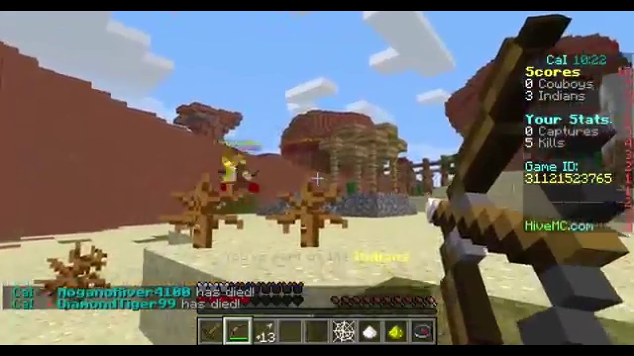 Minecraft cowboys & indians Happy New Year!!! 2016! - YouTube
