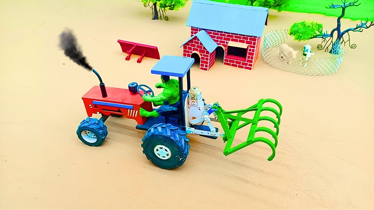 tractor mini making modern concrete road | tractor construction mini ...