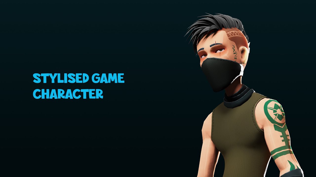 Nin_03 | Stylized Game Model | 360 degree render video of the deadly ...