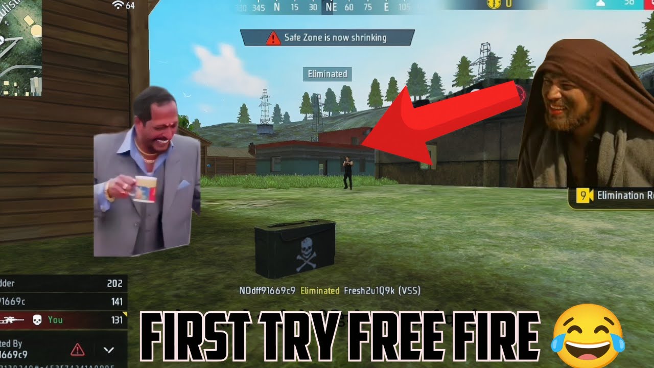 First Time Try Free Fire 😂 - YouTube