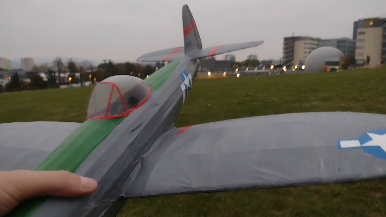 20 Balsa P47 More crashes and some success - YouTube
