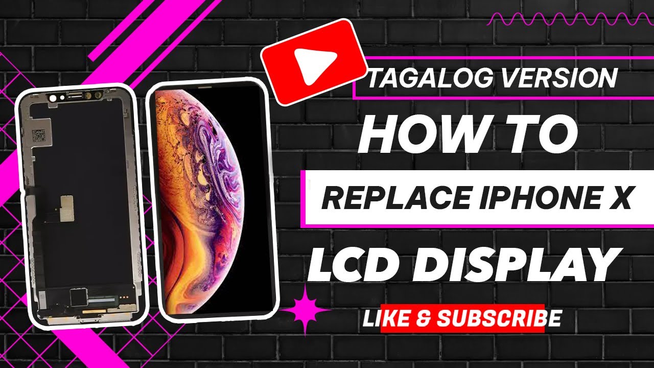 HOW TO REPLACE IPHONE X LCD DISPLAY | PAANO MAGPALIT NG LCD SA IPHONE X ...
